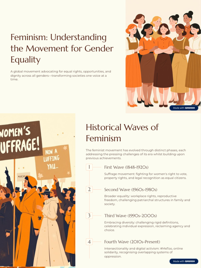 Feminism Understanding the Movement for Gender Equality | PDF | Gender Studies | Feminism