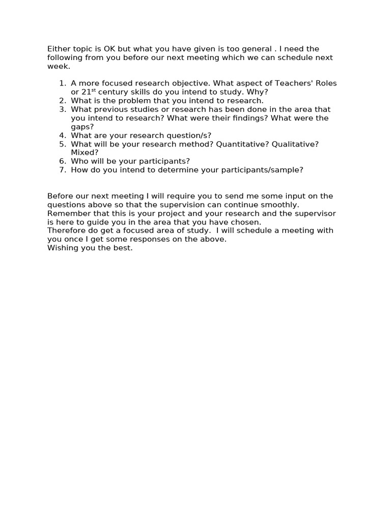 Either Topic Is OK But What You Have Given Is Too General | PDF