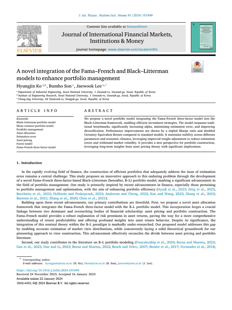 13 Ko Et Al 2024 - A Novel Integration of FF and BL Model To Enhance ...