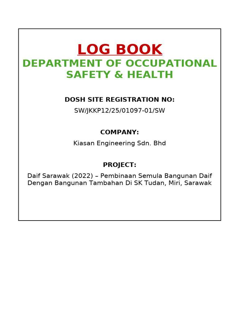 Log Book | PDF
