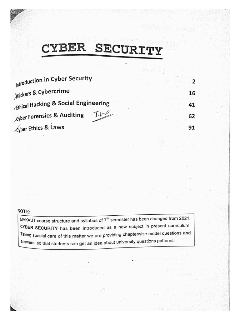 Cyber Security Makaut Organizer | PDF