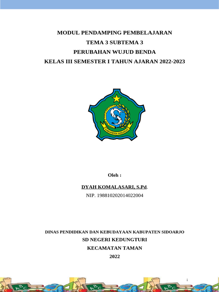 11. Modul Tema 3 Subtema 3 Kelas 3 | PDF