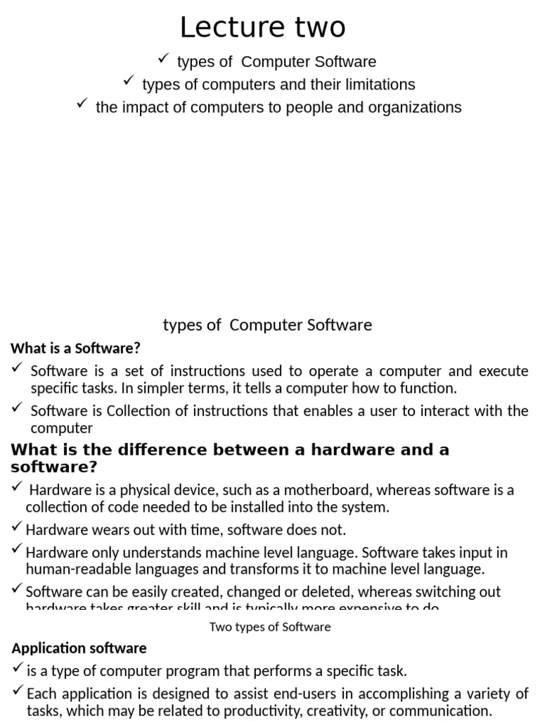 Lecture 2 | PDF | Operating System | Personal Computers