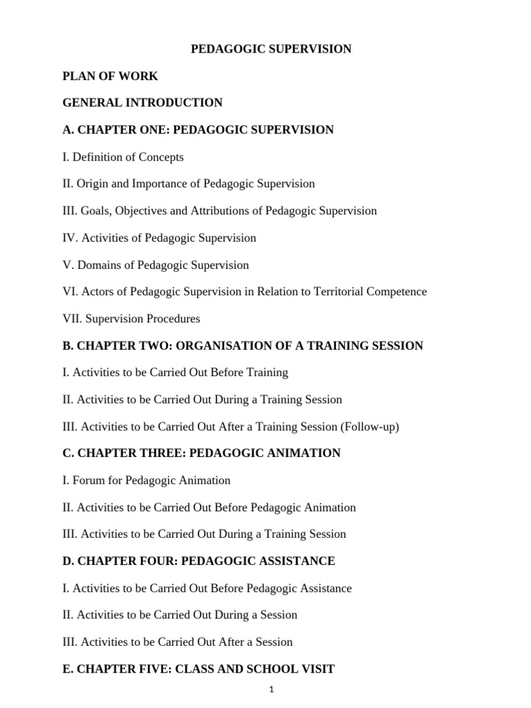 Pedagogic Supervision - 105243 | PDF | Teachers | Pedagogy