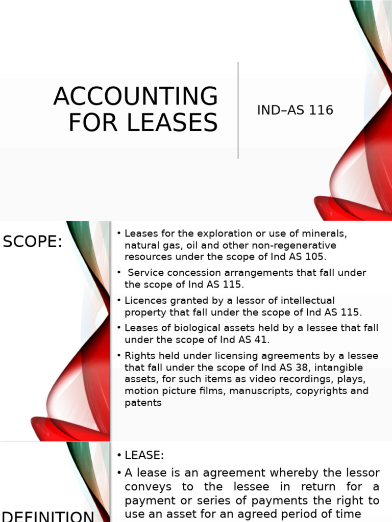 Understanding IND-AS 116 Leases | PDF | Lease | Economies
