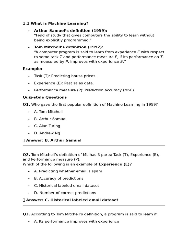 Nptel Full Notes | PDF | Machine Learning | Cross Validation (Statistics)