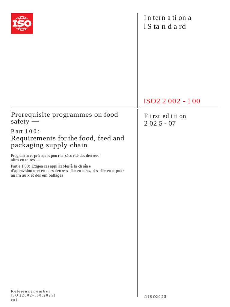 ISO 22002 PRPs 1758549340 | PDF
