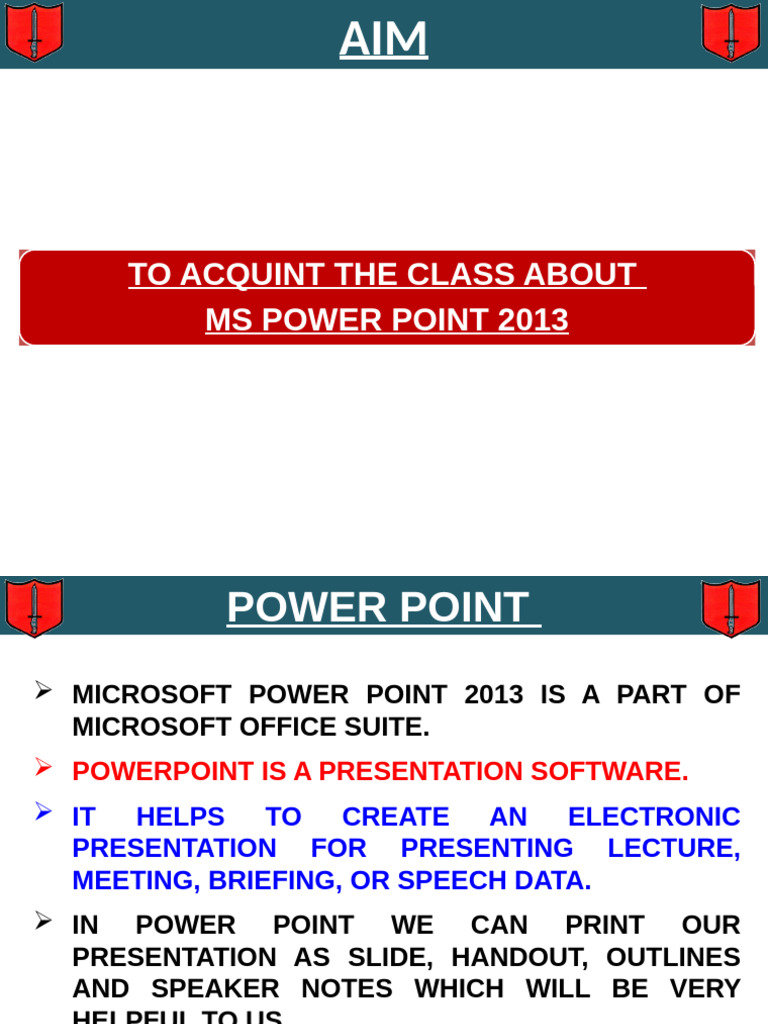 MS PPT 2013 Adp | PDF | Microsoft Excel | Window (Computing)