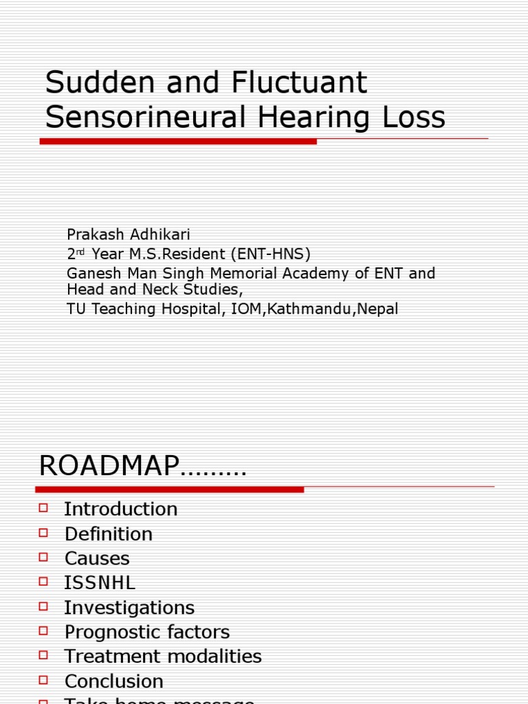 Causes of Sudden SNHL Explained | PDF | Vertigo | Hearing Loss