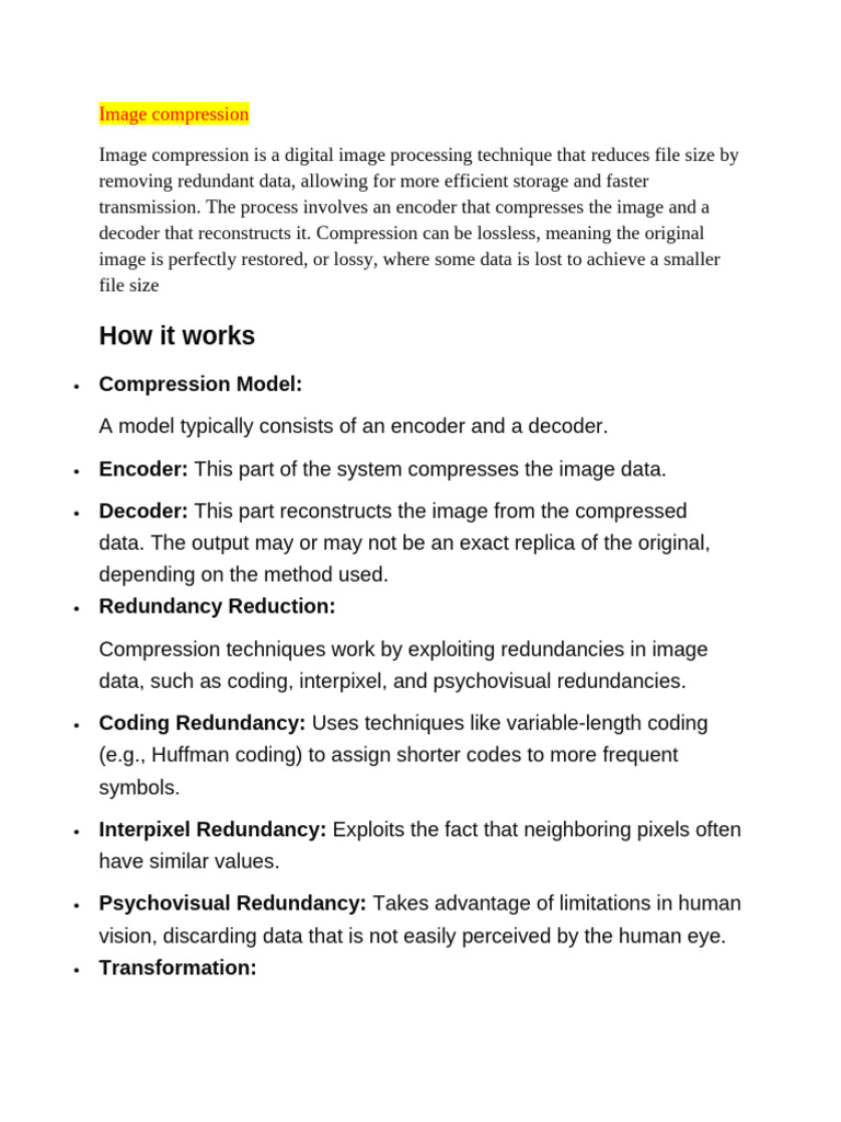Image Compression - Dip | PDF | Data Compression | Codec