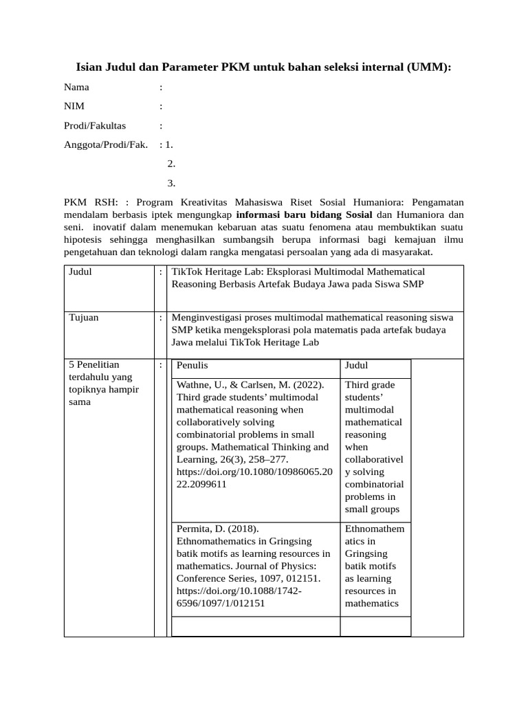 Eksplorasi Reasoning Matematika Multimodal | PDF