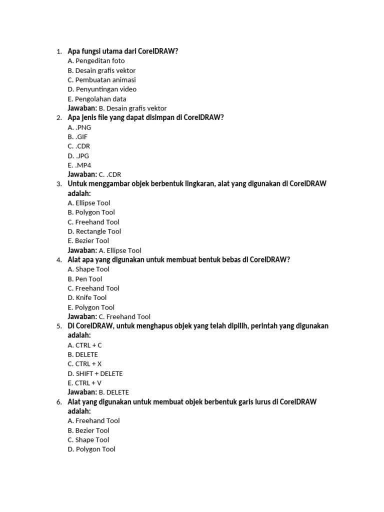 Panduan Lengkap CorelDRAW: Alat & Fungsi | PDF