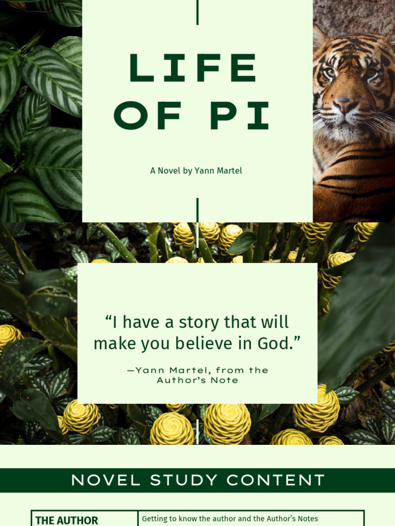 Life of Pi: Novel Study Guide | PDF | Adaptation | Narration