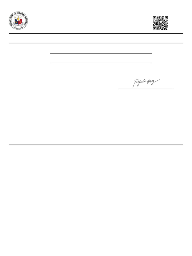 dodee peos | PDF | Migrant Worker | Fee