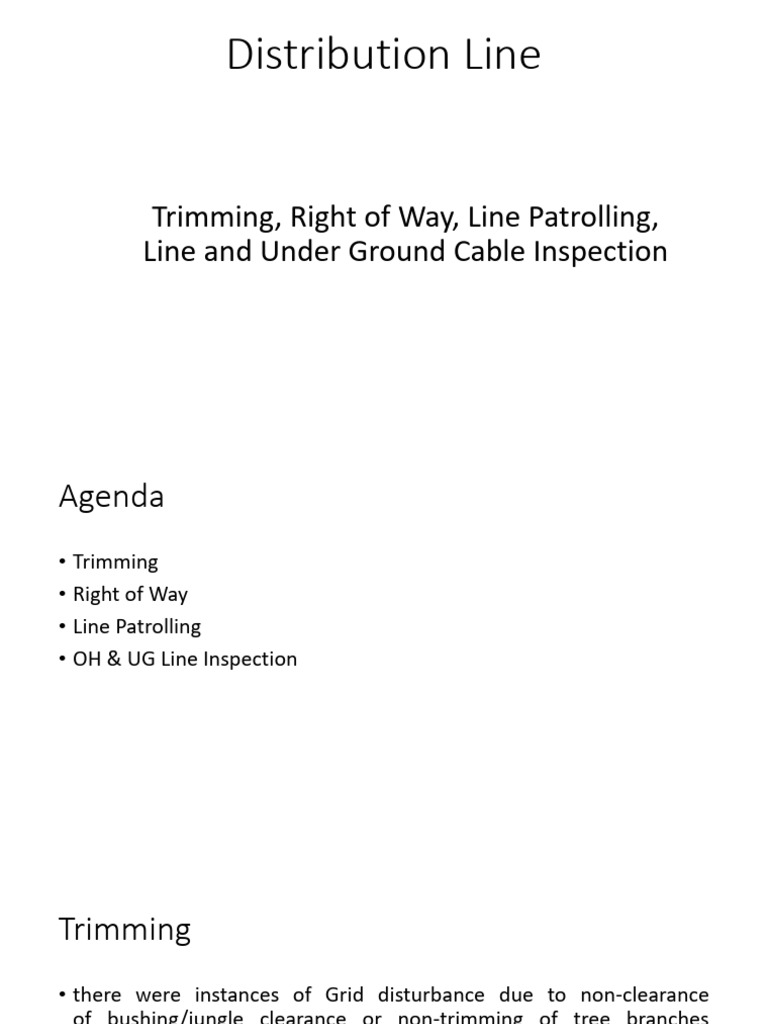 Distribution Line Maintenance Protocols | PDF | Electric Power ...