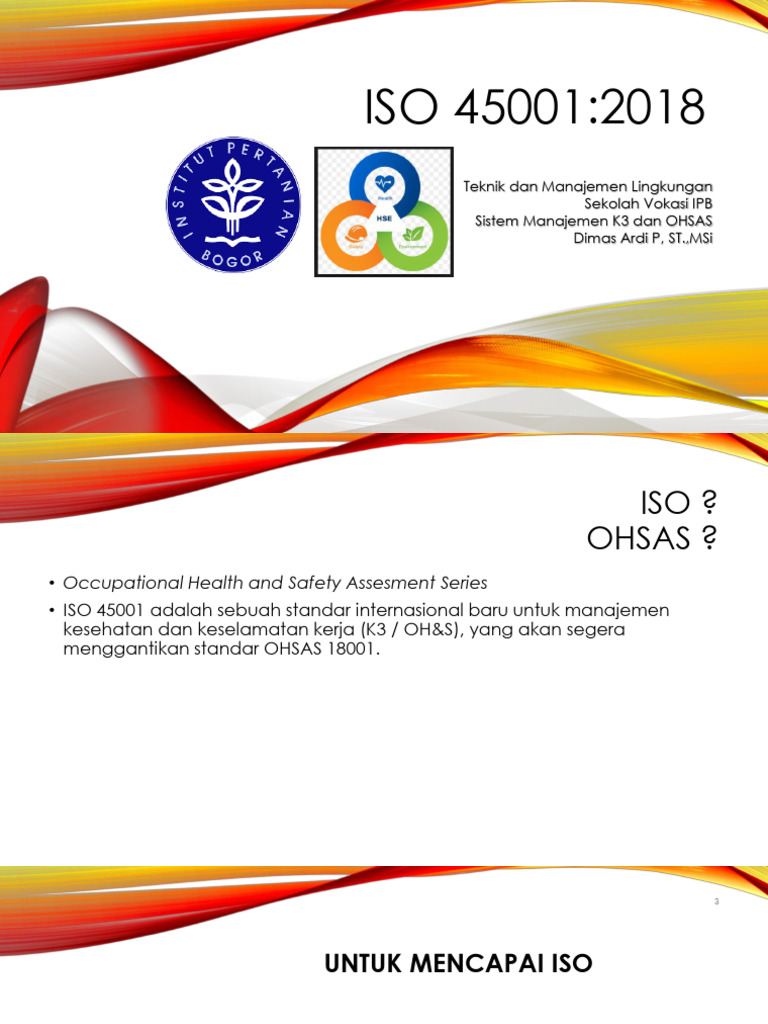 Panduan ISO 45001:2018 untuk K3 | PDF