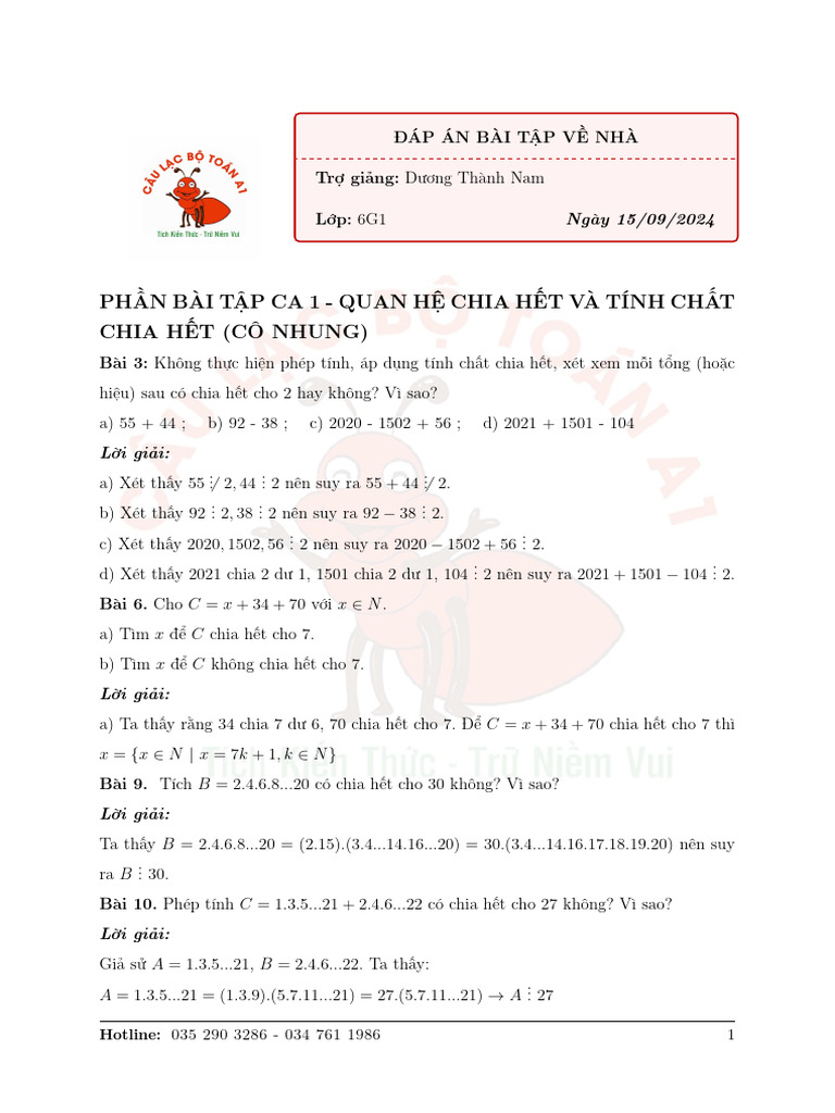 6G1_Đáp_án_BTVN 16.09 | PDF