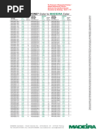 Pantone to Isacord Color Conversion Chart | PDF | Color | Graphic Design