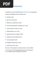SAD PERSONS Scale for Suicide Risk Assessment | PDF