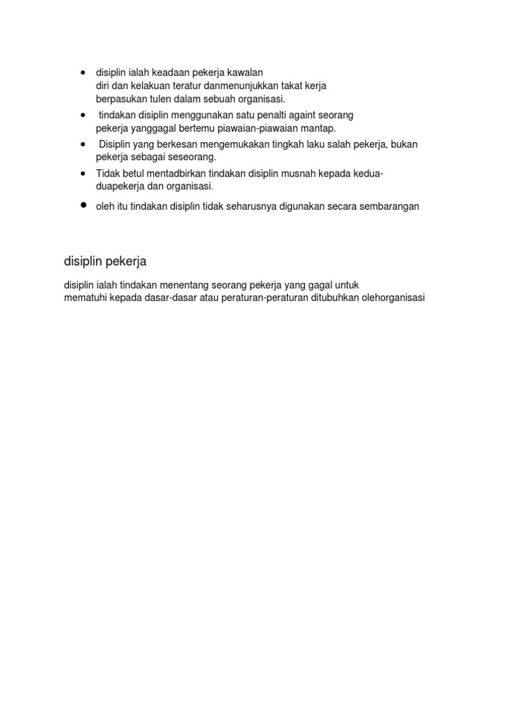 Disiplin | PDF