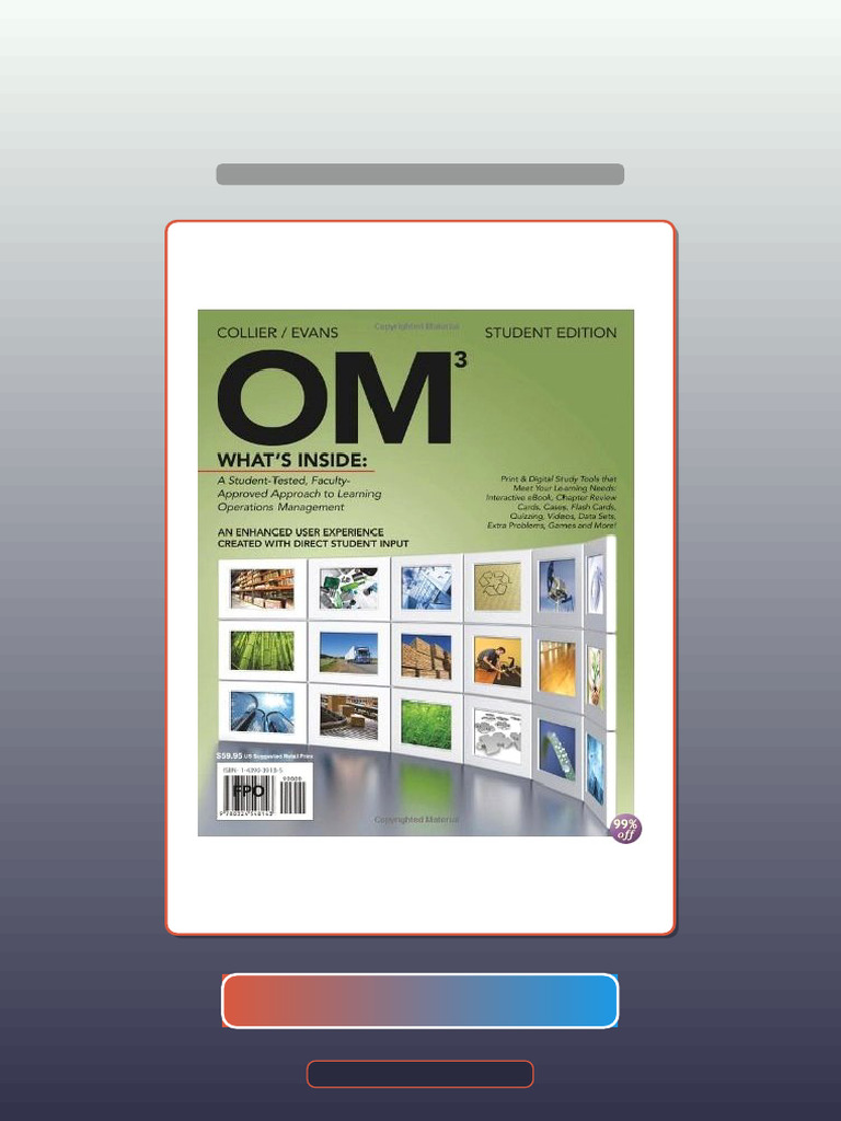 Answers for OM 3rd Edition by Collier eBook and TestBank Bundle | PDF ...