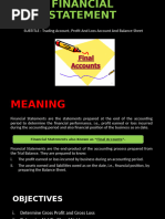 Grade 12 Income Statement & Balance Sheet | PDF