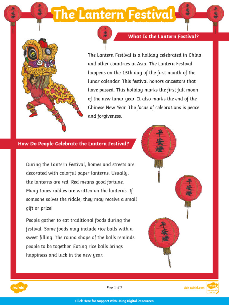 Celebrating the Lantern Festival | PDF