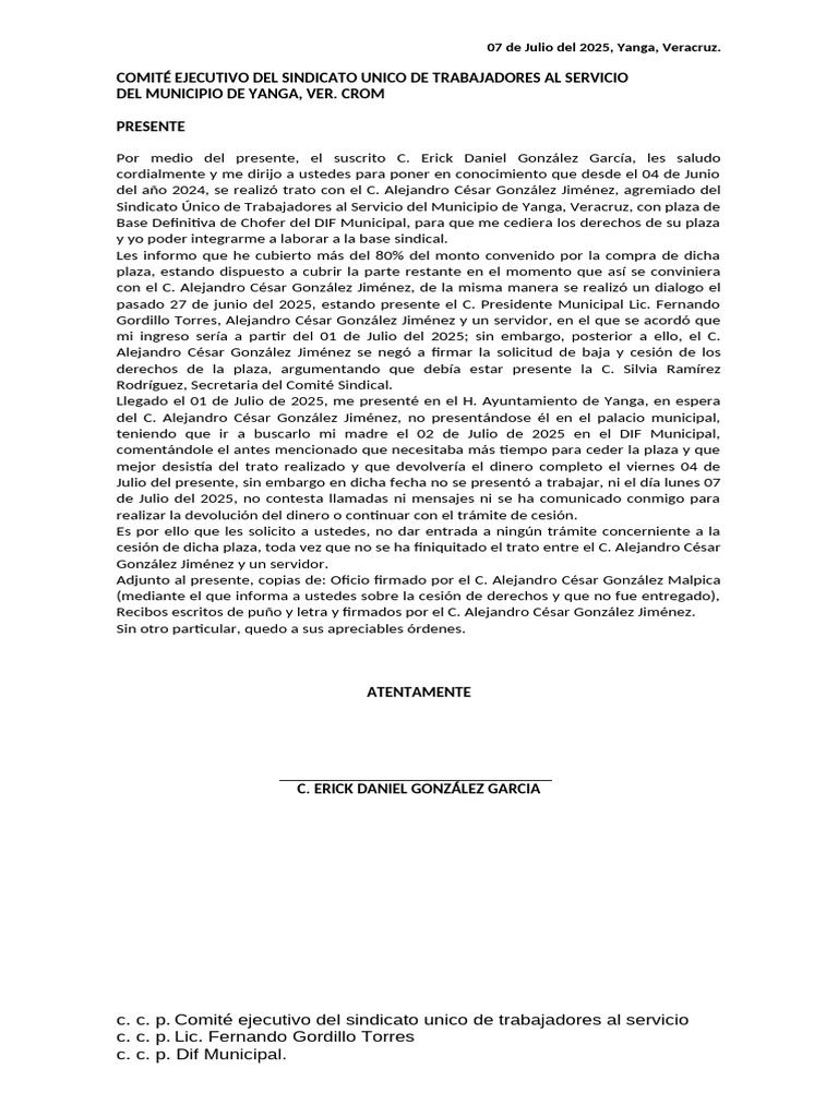 sindicato gosso | PDF