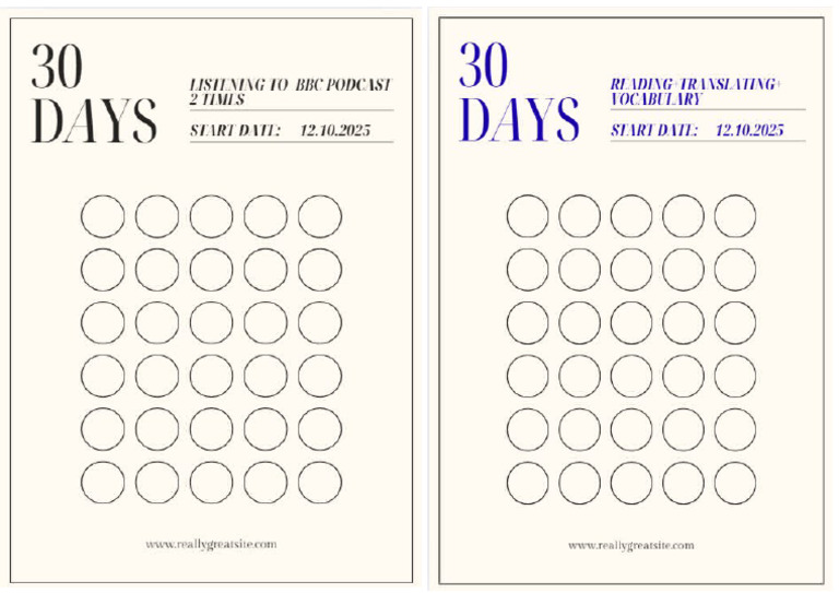 30 Days Challenge | PDF