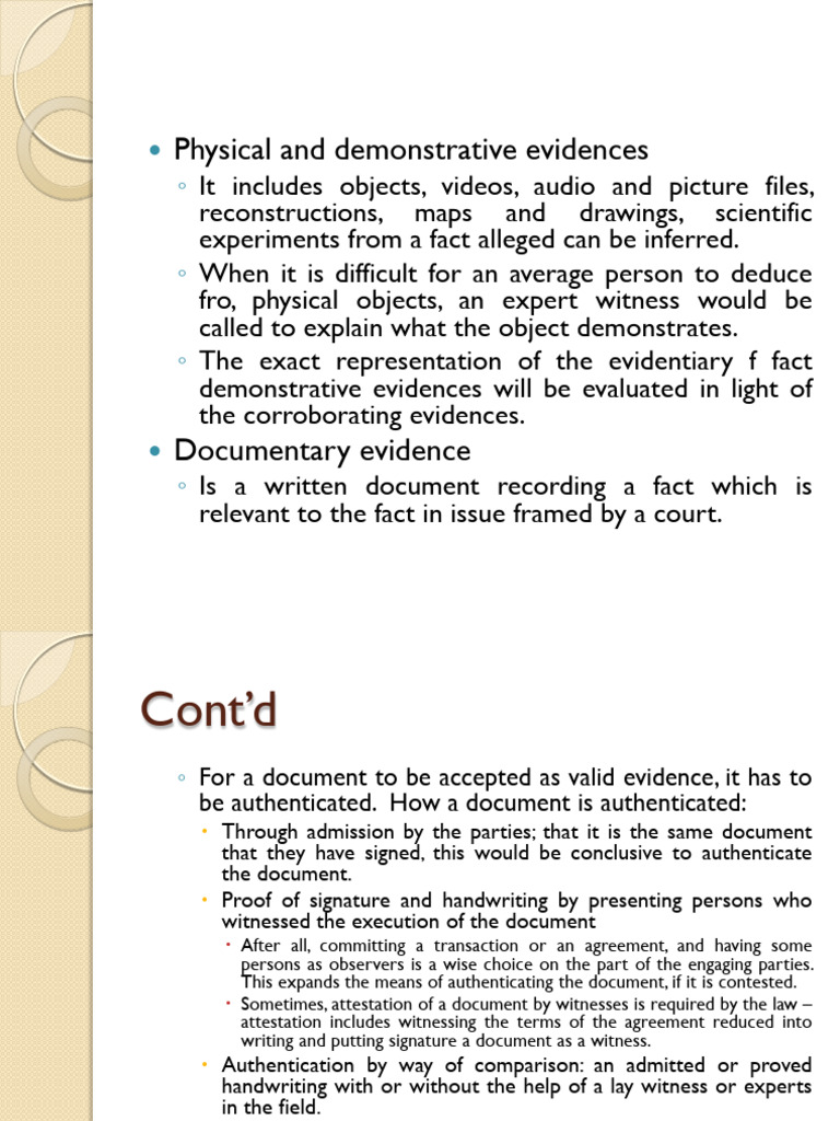 Lecturenote_1618748054Physical and Demonstrative Evidences | PDF ...