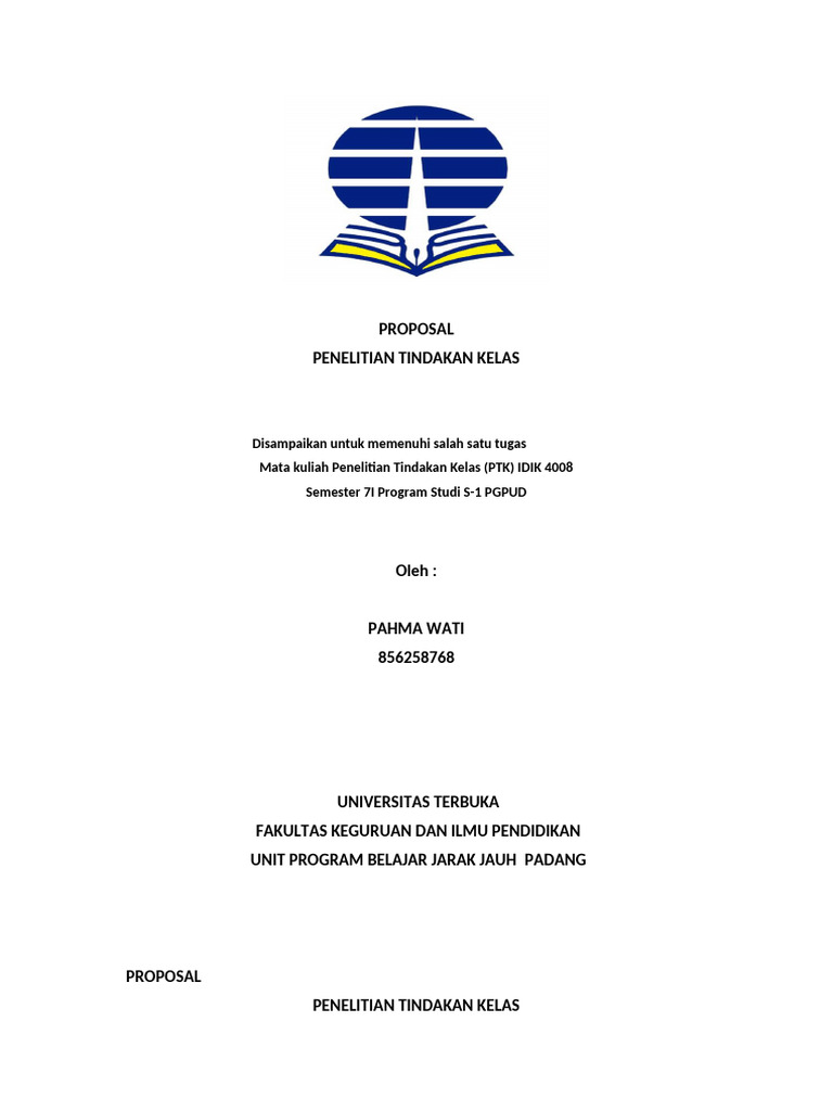 Tugas 3 Penelitian Tindakan Kelas | PDF