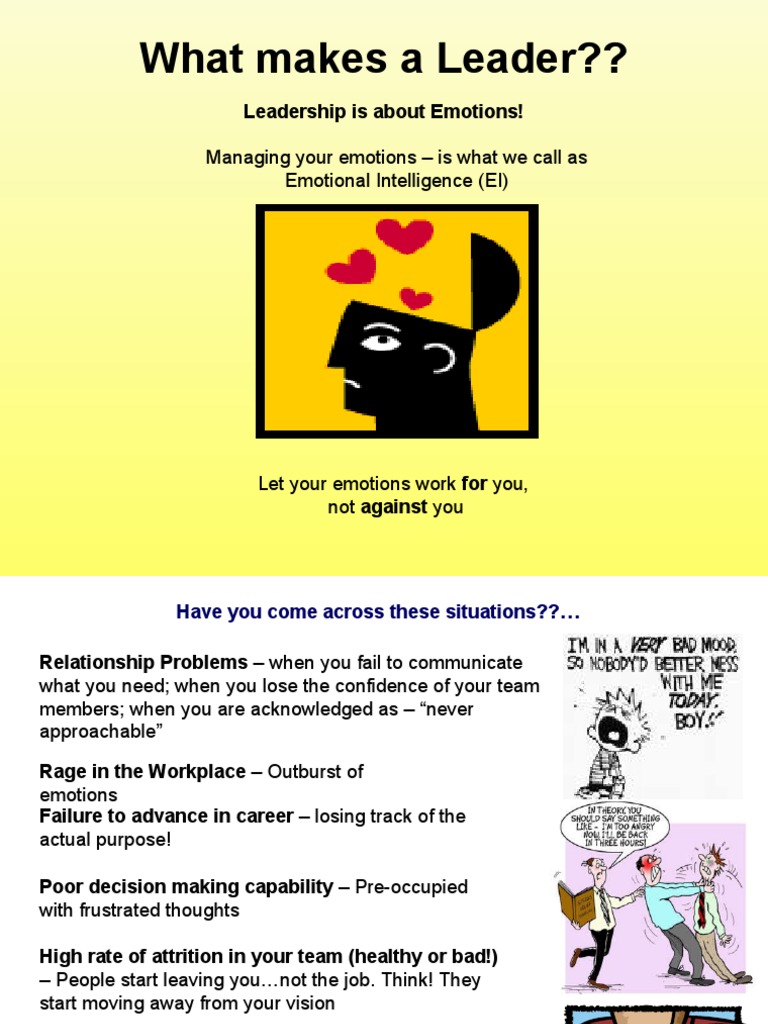 What Makes A Leader??: Leadership Is About Emotions! | PDF | Emotional ...