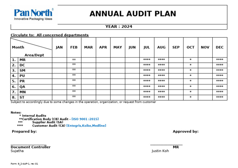 Annual Internal Audit Plan-2024 | PDF
