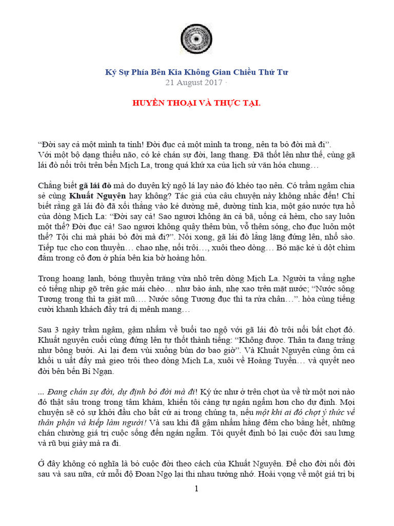 Ky Su Phia Ben Kia Khong Gian Chieu Thu Tu Bài 1 Đến 40 | PDF
