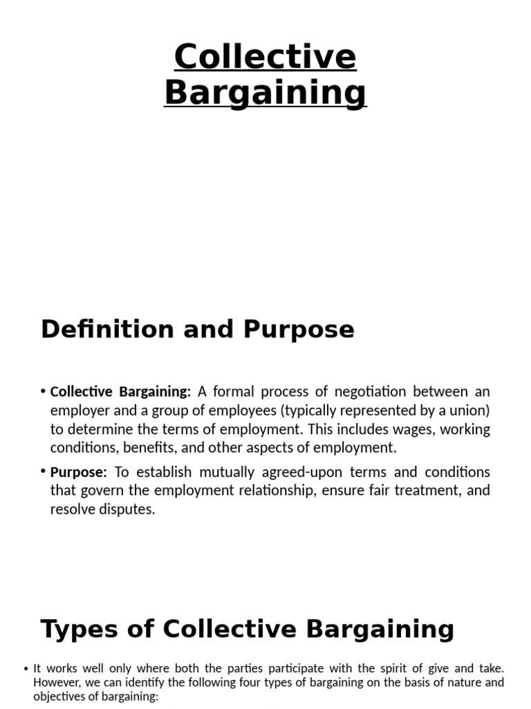 Collective Bargaining (Autosaved) | PDF | Collective Bargaining ...
