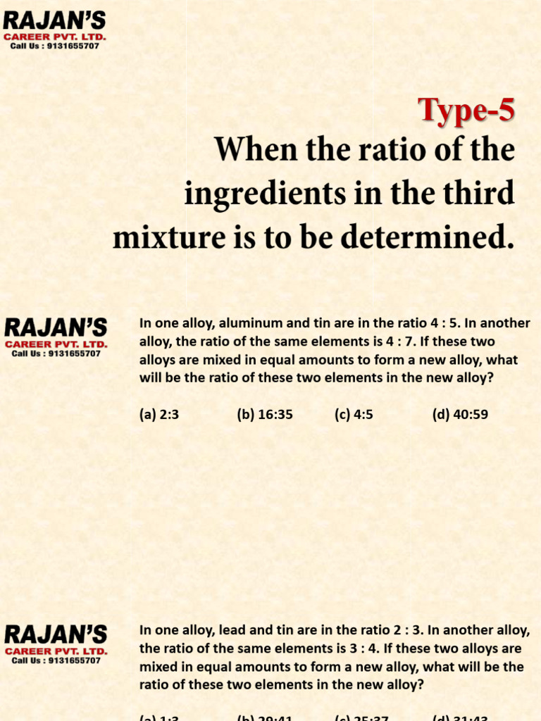 5 Mixture | PDF