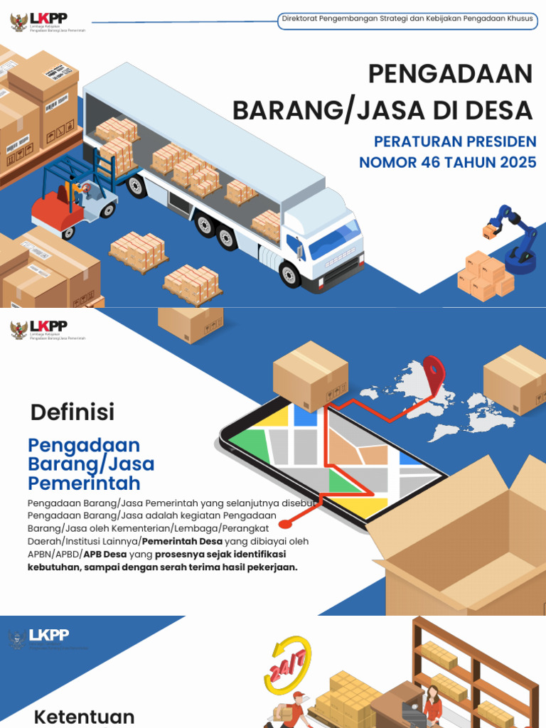 LKPP - PBJ Desa Dalam Perpres 46 2025 | PDF