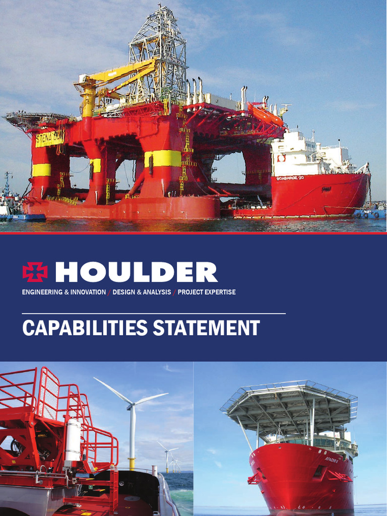 Houlder LTD Capabilities Report | PDF | Liquefied Natural Gas | Ships