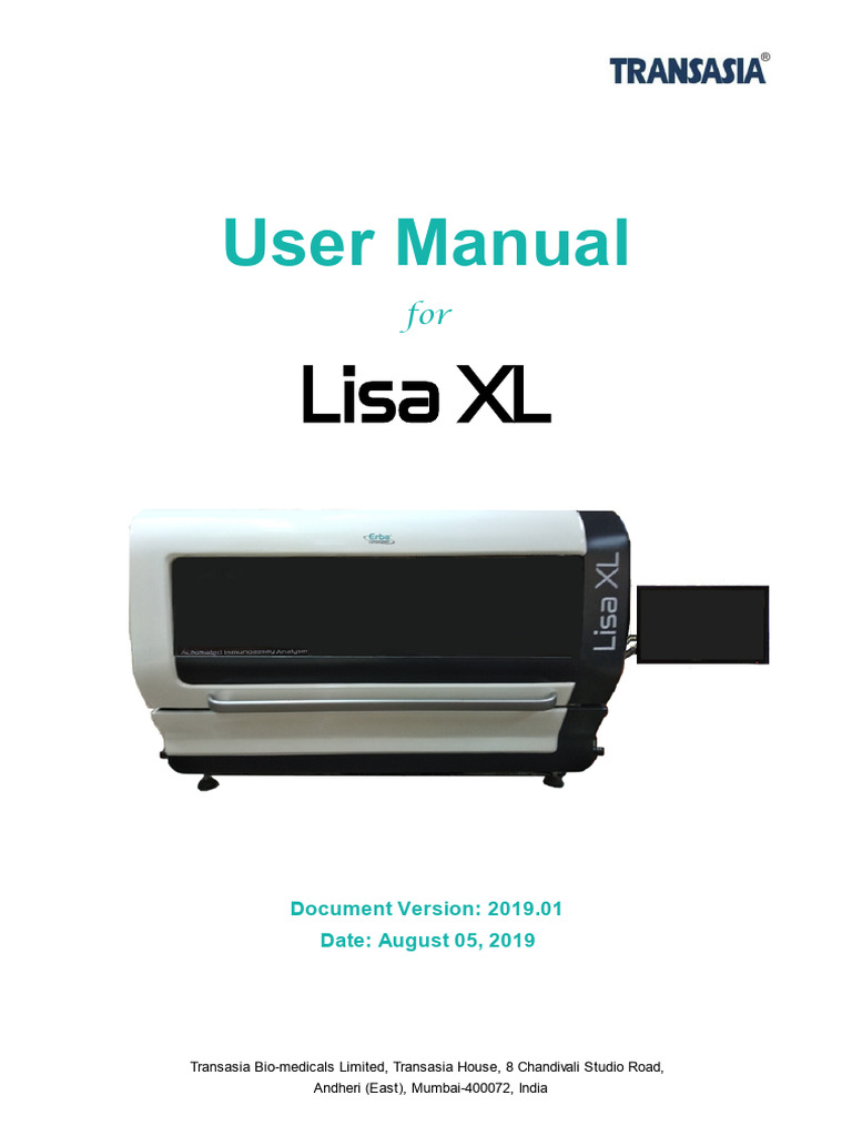 Lisa XL User Manual V2019.01 | PDF | Information Technology | Computer ...