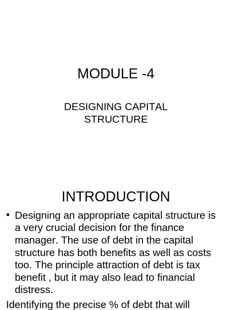 Designing Cap Structure | PDF | Capital Structure | Debt