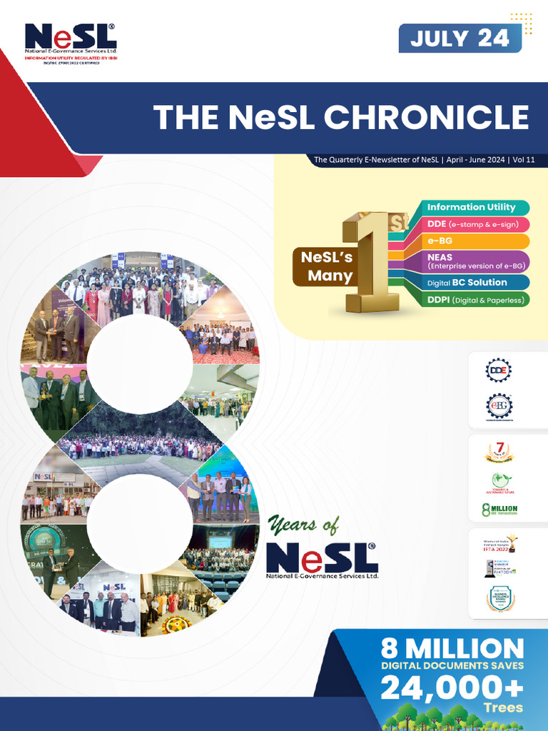 NeSL - Newsletter July 2024 | PDF | Banks | Insolvency