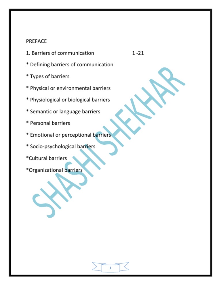 Understanding Communication Barriers | PDF | Communication | Attitude ...