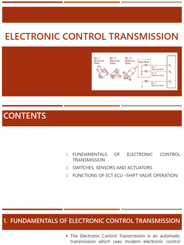 Electronic Control Transmission | PDF | Automatic Transmission | Throttle
