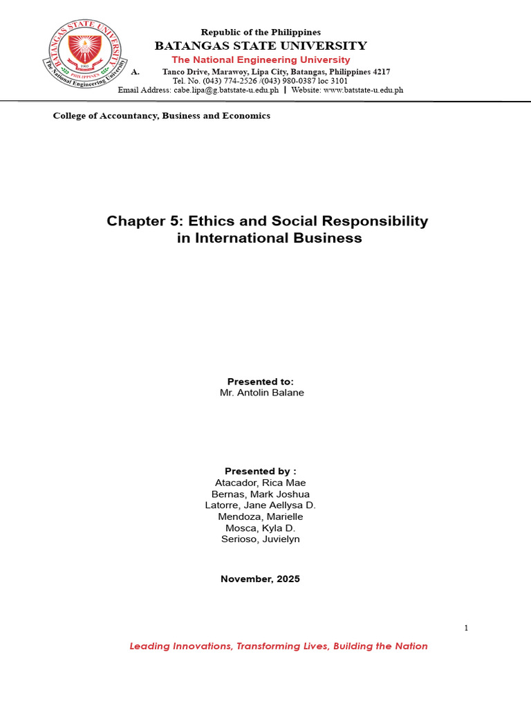 Group 2 Ethics and Social Responsibility | PDF | Employment | Audit