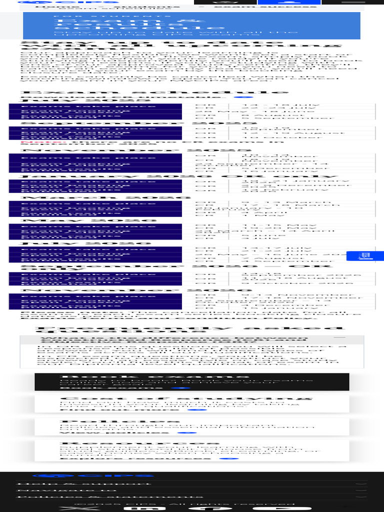 Exam Schedules Students CIPS | PDF | Educational Assessment And ...
