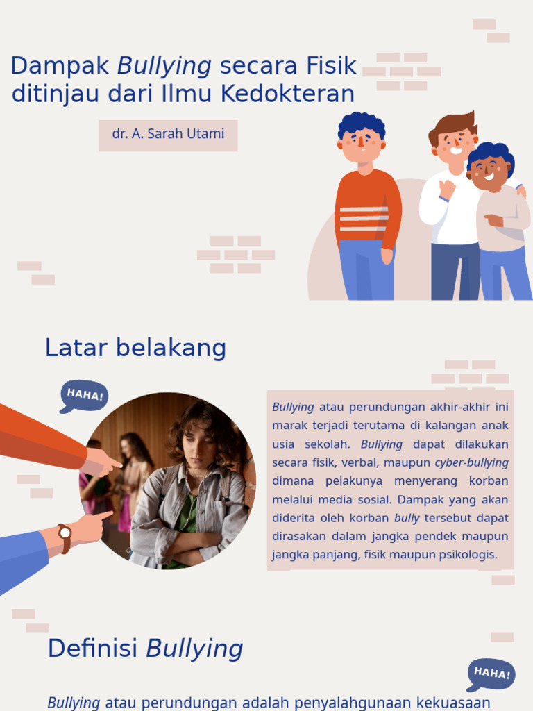 Copy of Dampak Bullying Dari Aspek Kedokteran - A. Sarah Utami | PDF