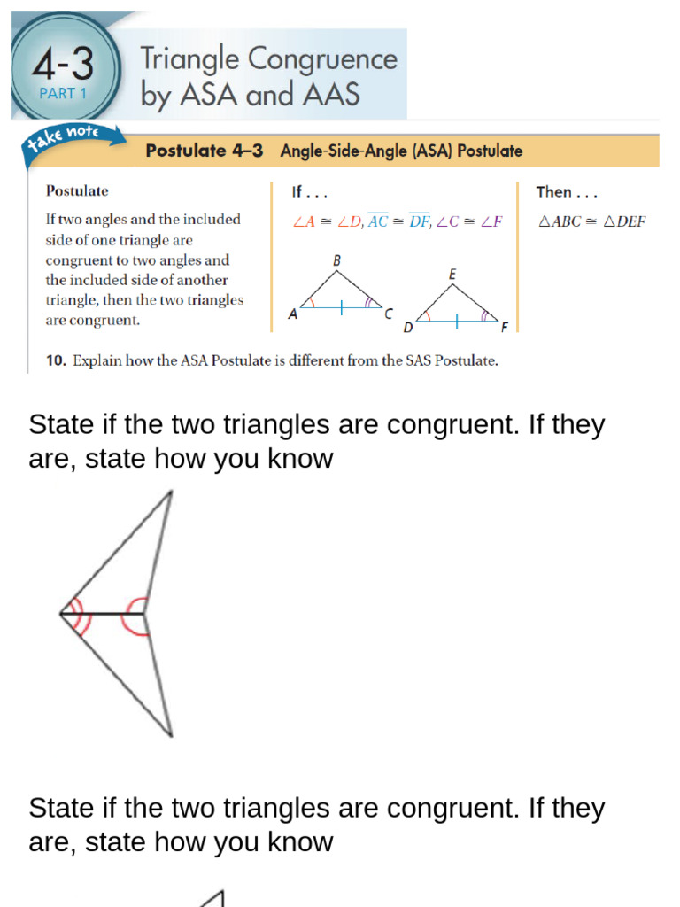 Congruent Triangles (Part 4) | PDF