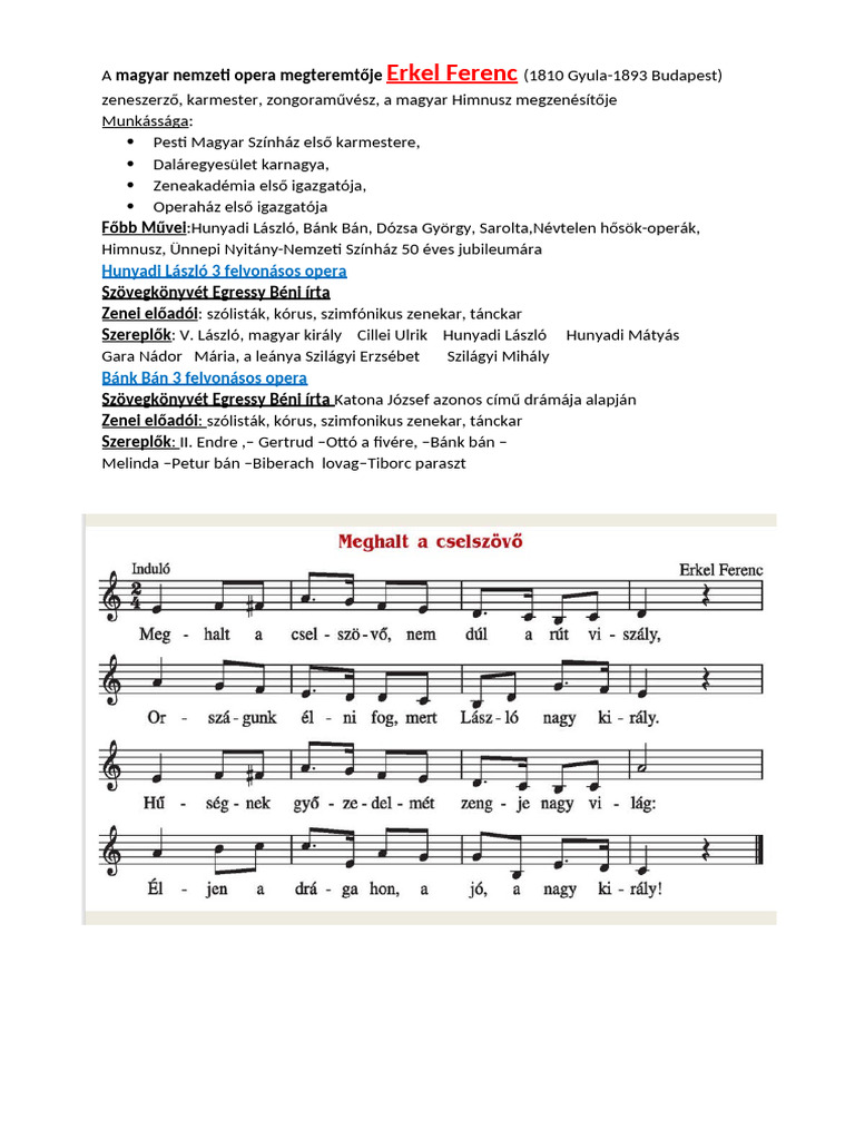 Erkel Ferenc | PDF