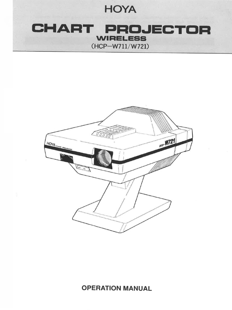 HOYA Wireless Chart Projector Manual | PDF | Senses | Light