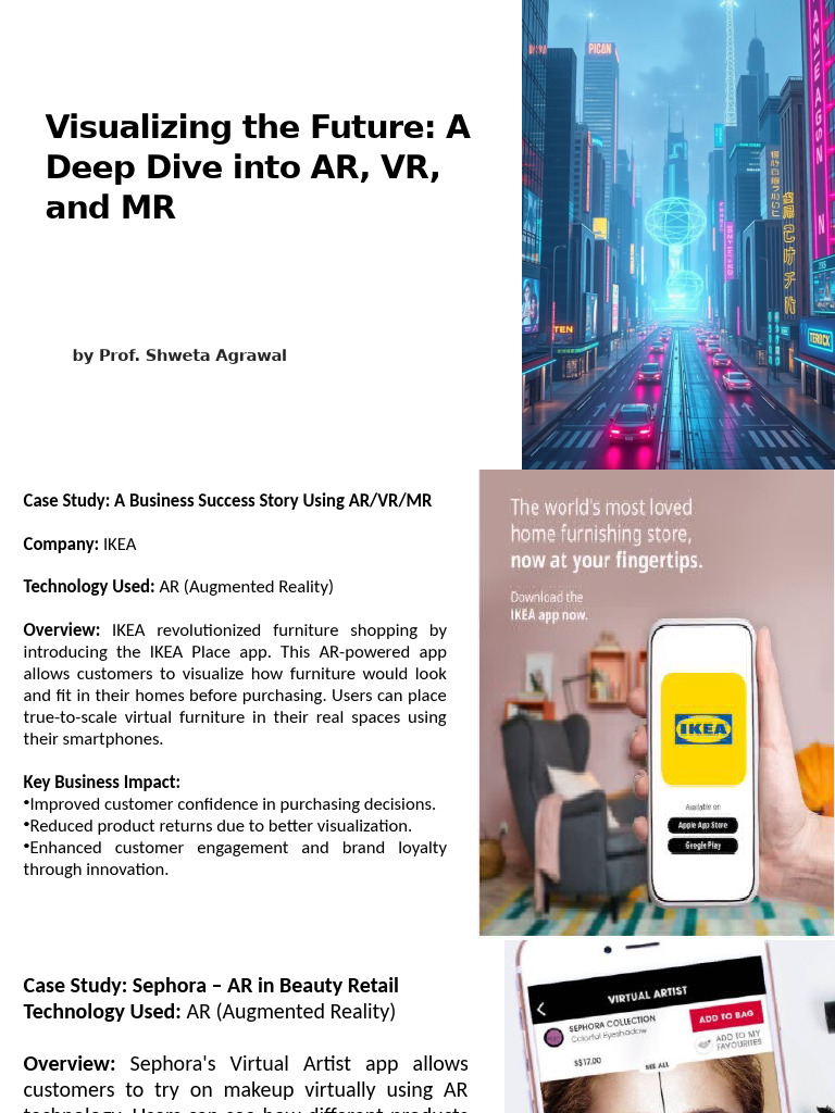 AR-VR-MR | PDF | Augmented Reality | Virtual Reality
